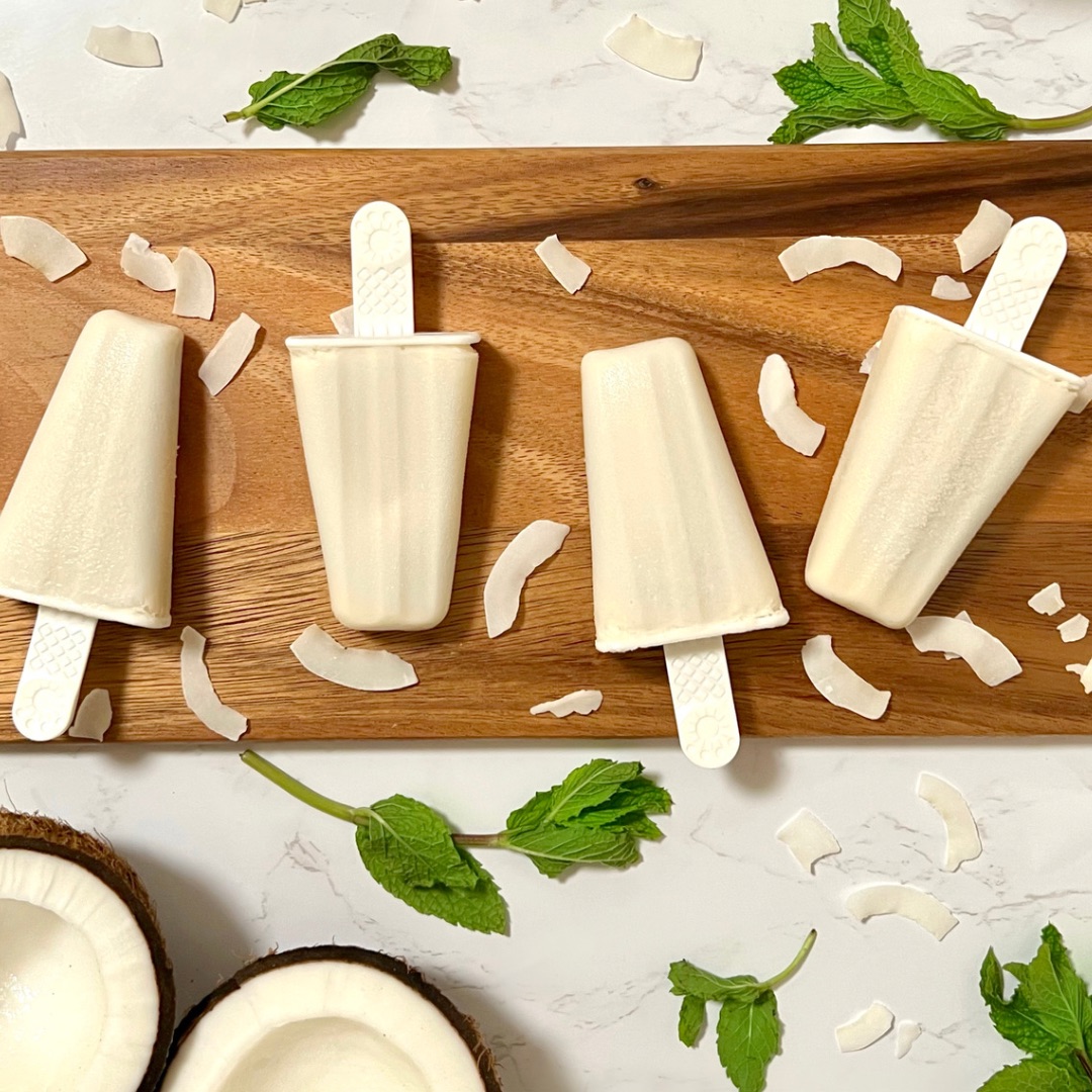 Limber de Coco (Coconut Popsicles) - Made with Sazón