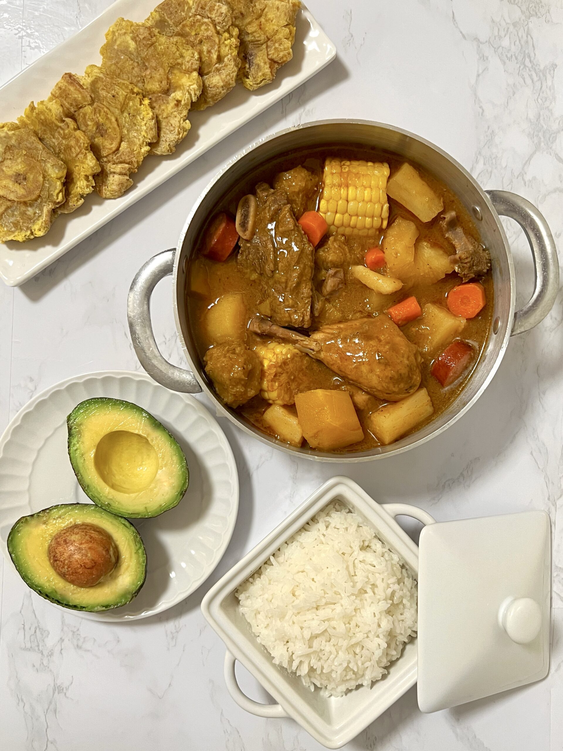 Sancocho (Puerto Rican Meat And Root Vegetables Soup) - Made with Sazón