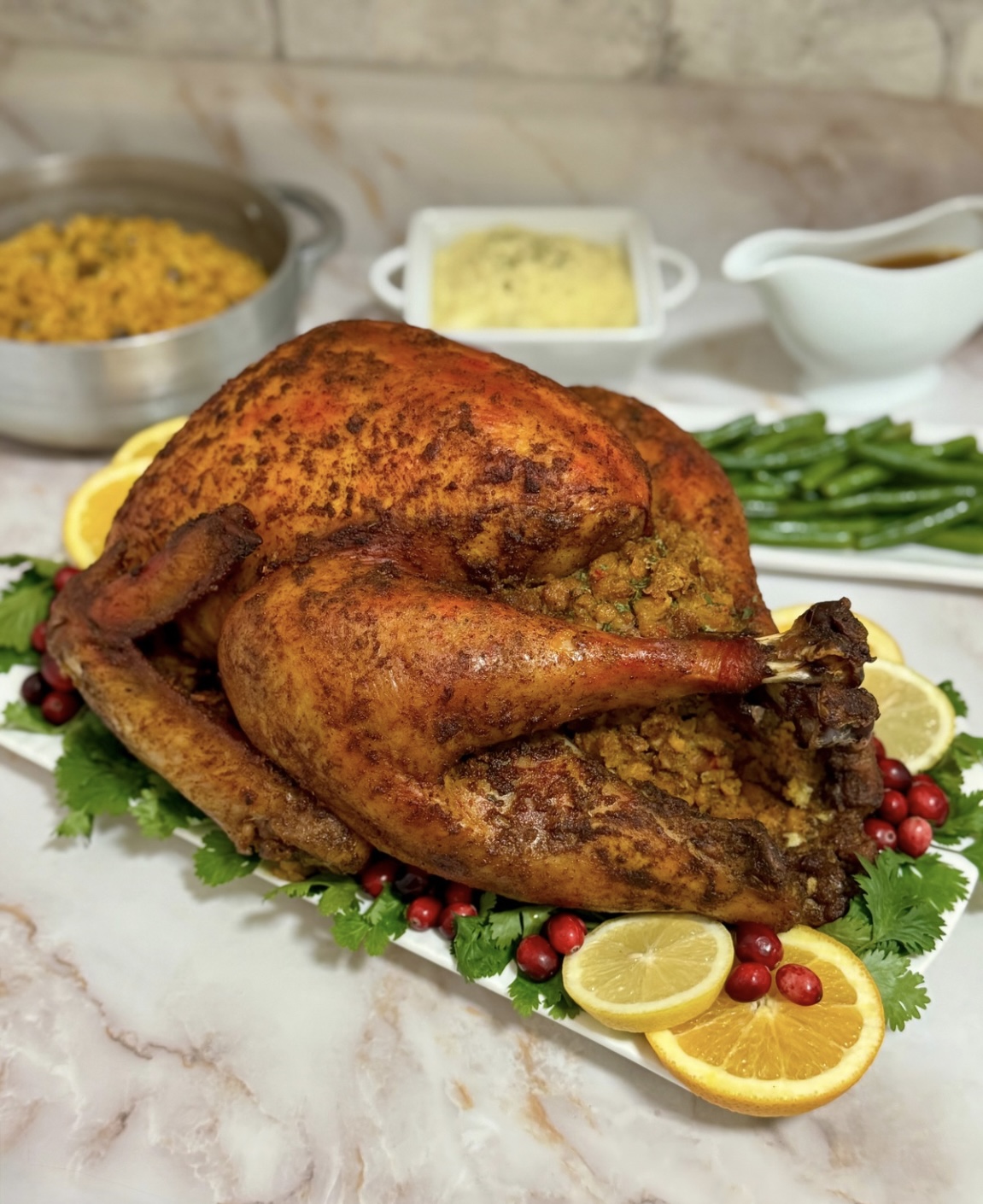 Pavochón Puerto Rican Style Turkey - Made with Sazón
