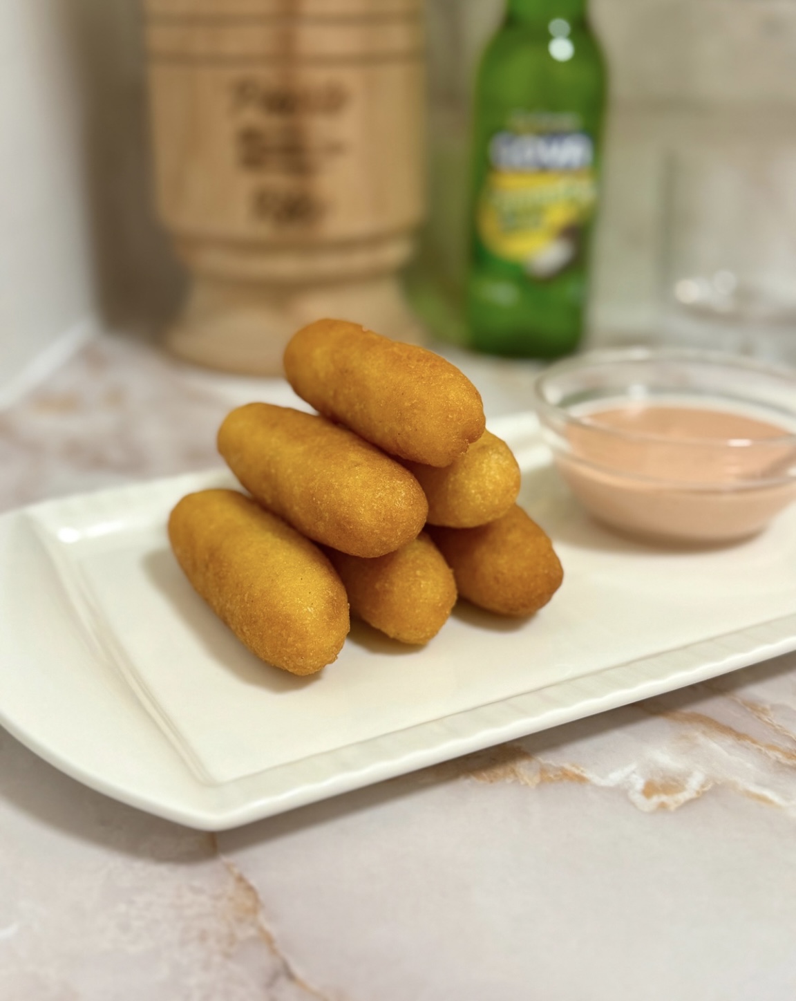 Sorullitos de Maíz (Puerto Rican Corn Fritters) - Made with Sazón