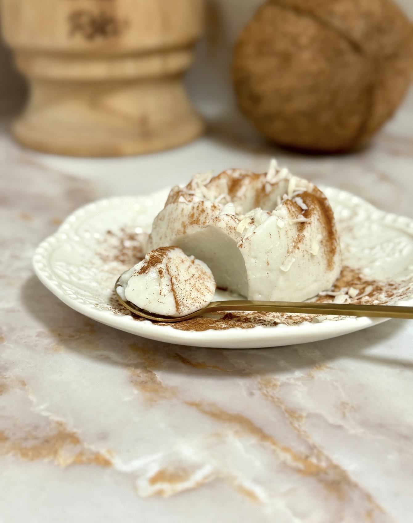 Tembleque (Puerto Rican Coconut Pudding) - Made with Sazón
