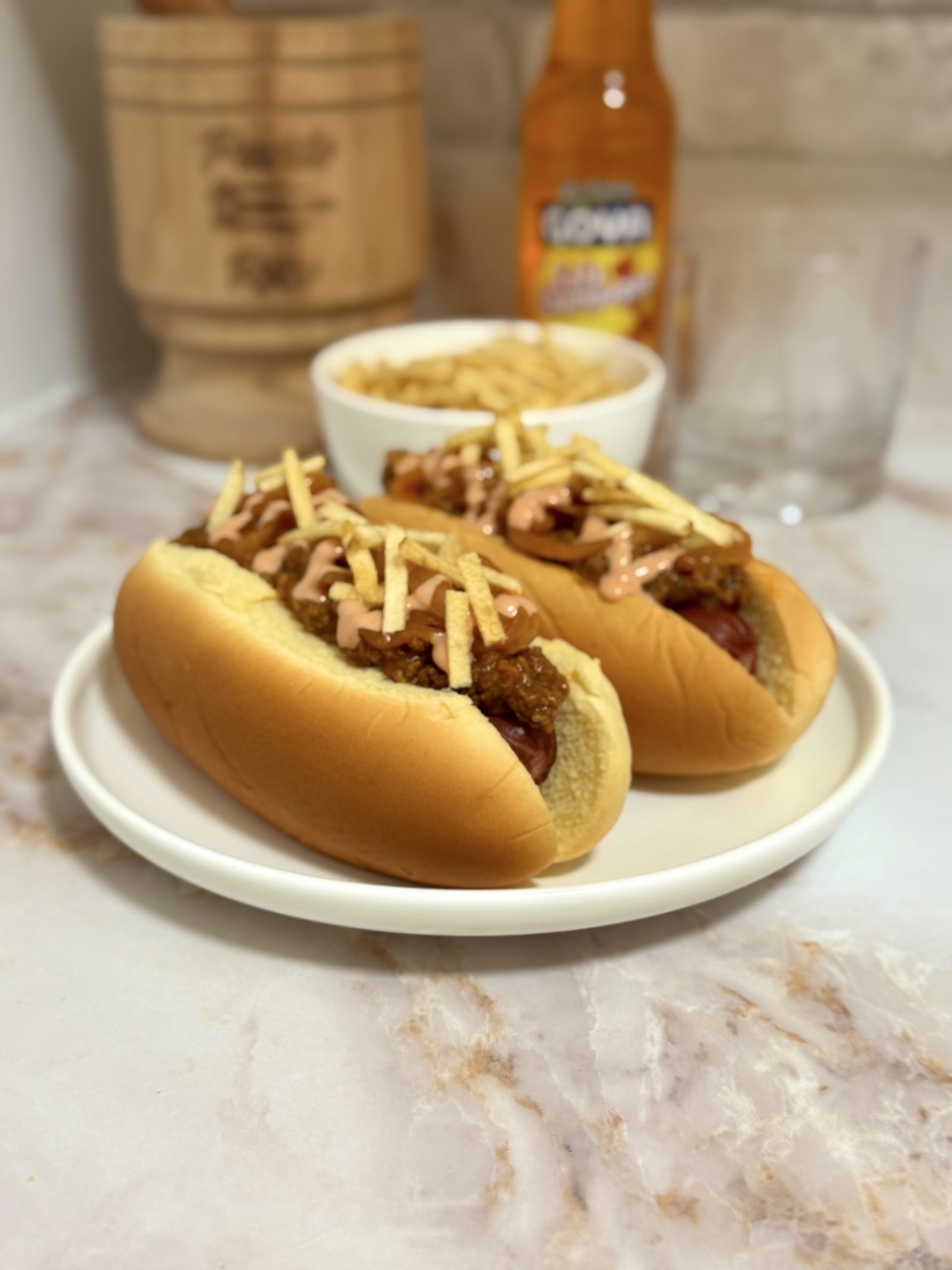 Puerto Rican Hot Dogs (Hot Dog Boricua) - Made with Sazón